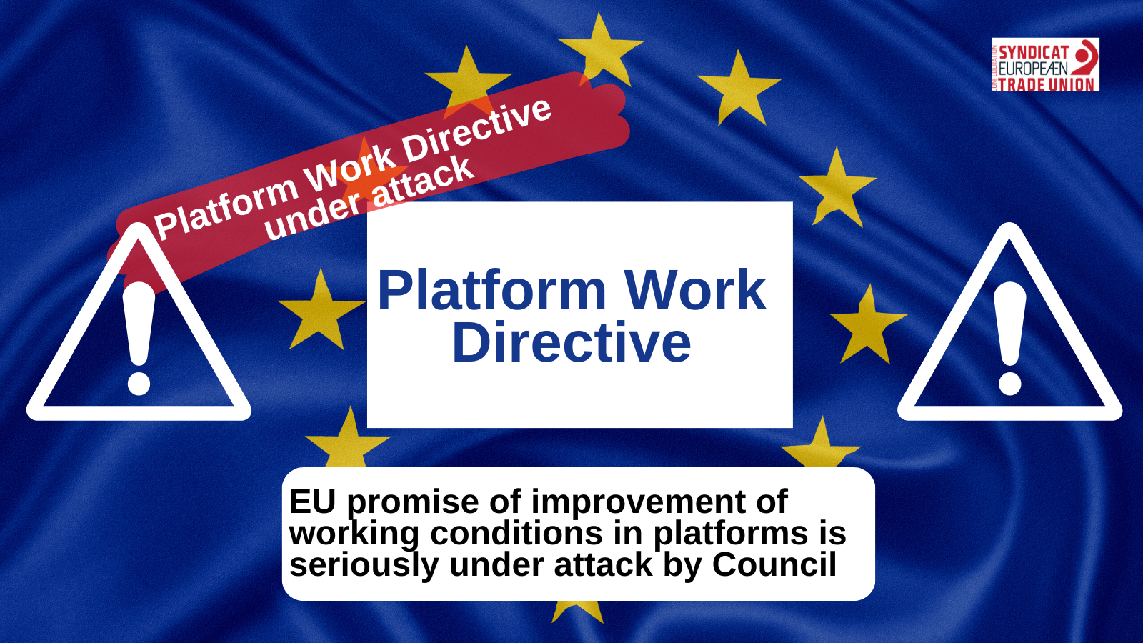Letter to the Ministers and Ambassadors calling for an ambitious Directive on improving working ...
